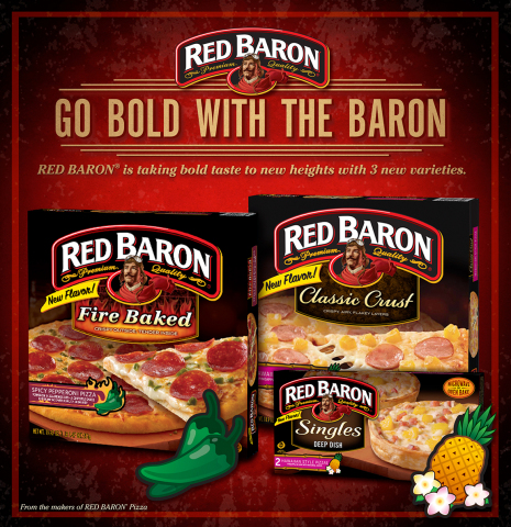 RED BARON Dishes Out Three Bold New Pizza Varieties | Business Wire